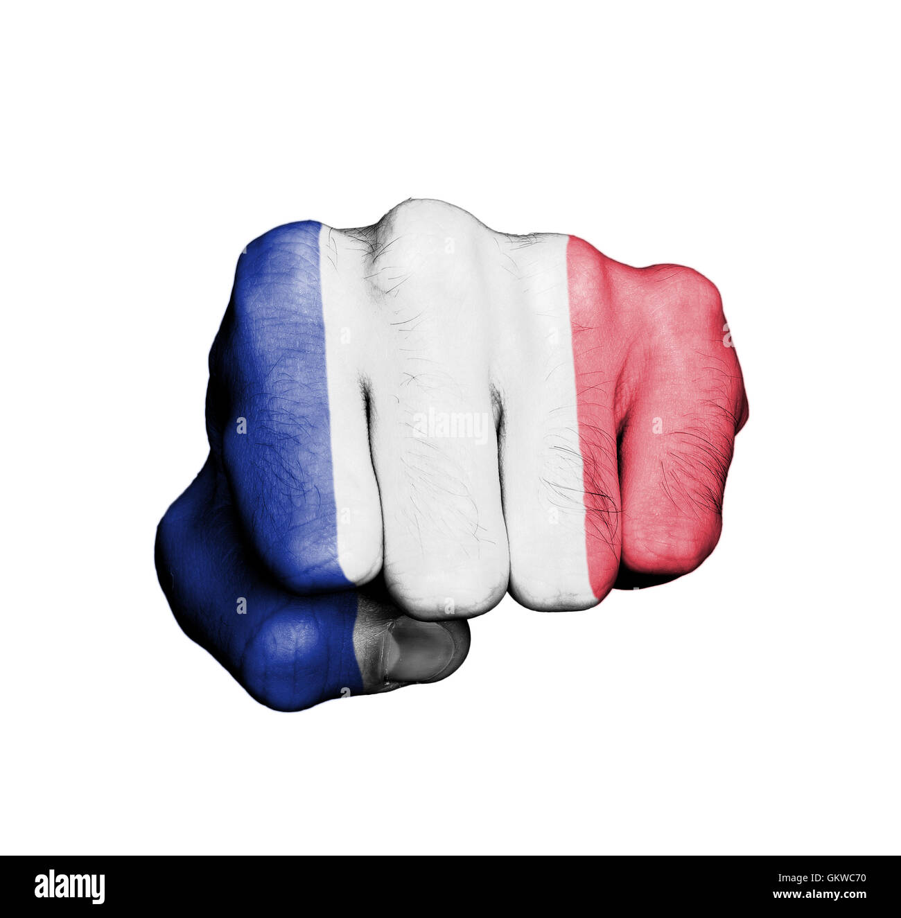 Front view of punching fist Stock Photo - Alamy