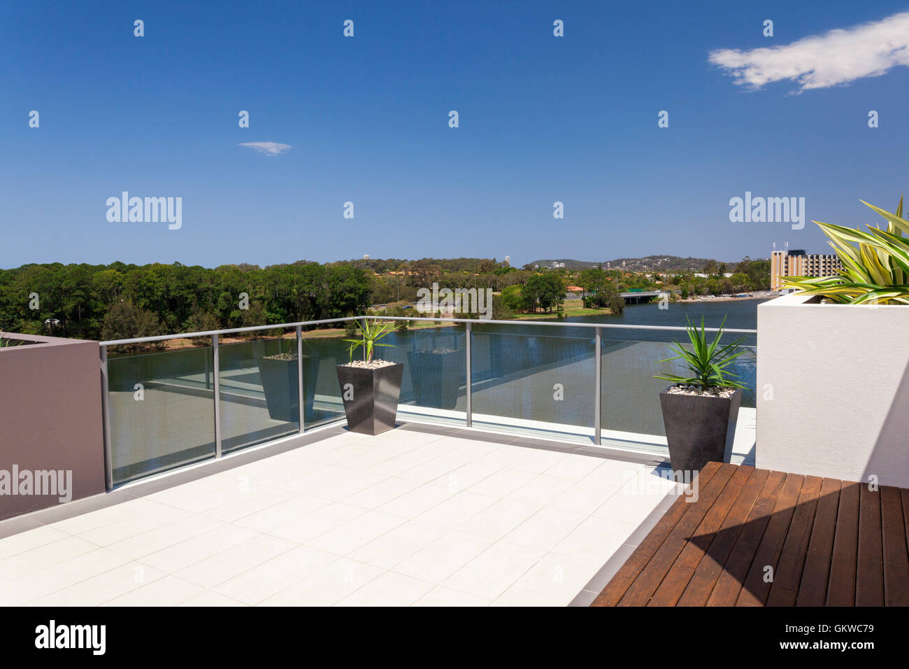 View from balcony Stock Photo - Alamy