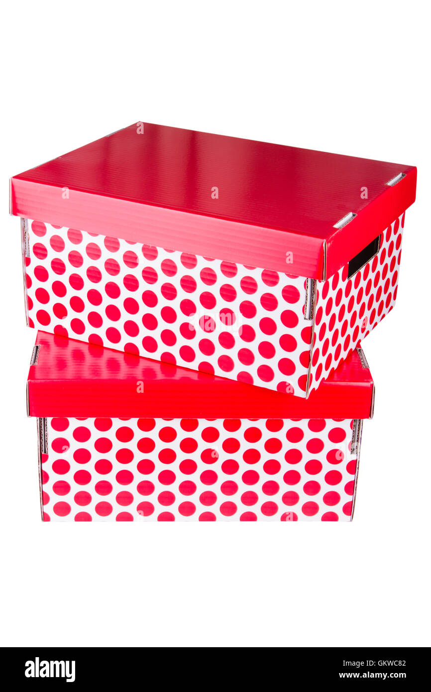 Two red boxes Stock Photo - Alamy