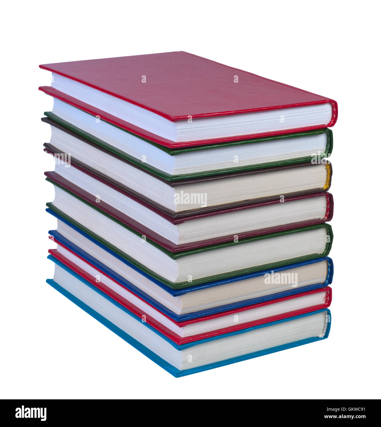 Books on a white background Stock Photo - Alamy