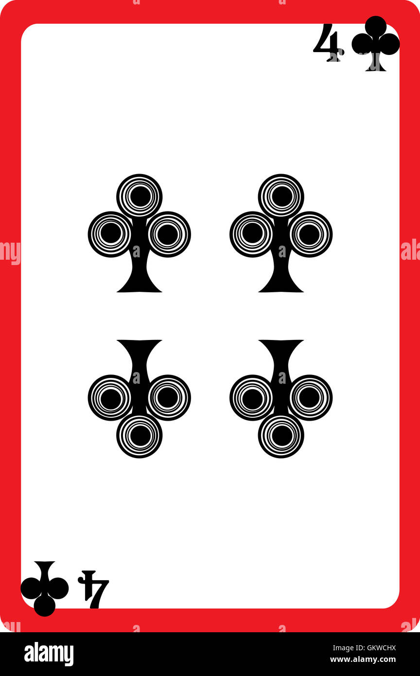 four of clubs Stock Photo - Alamy