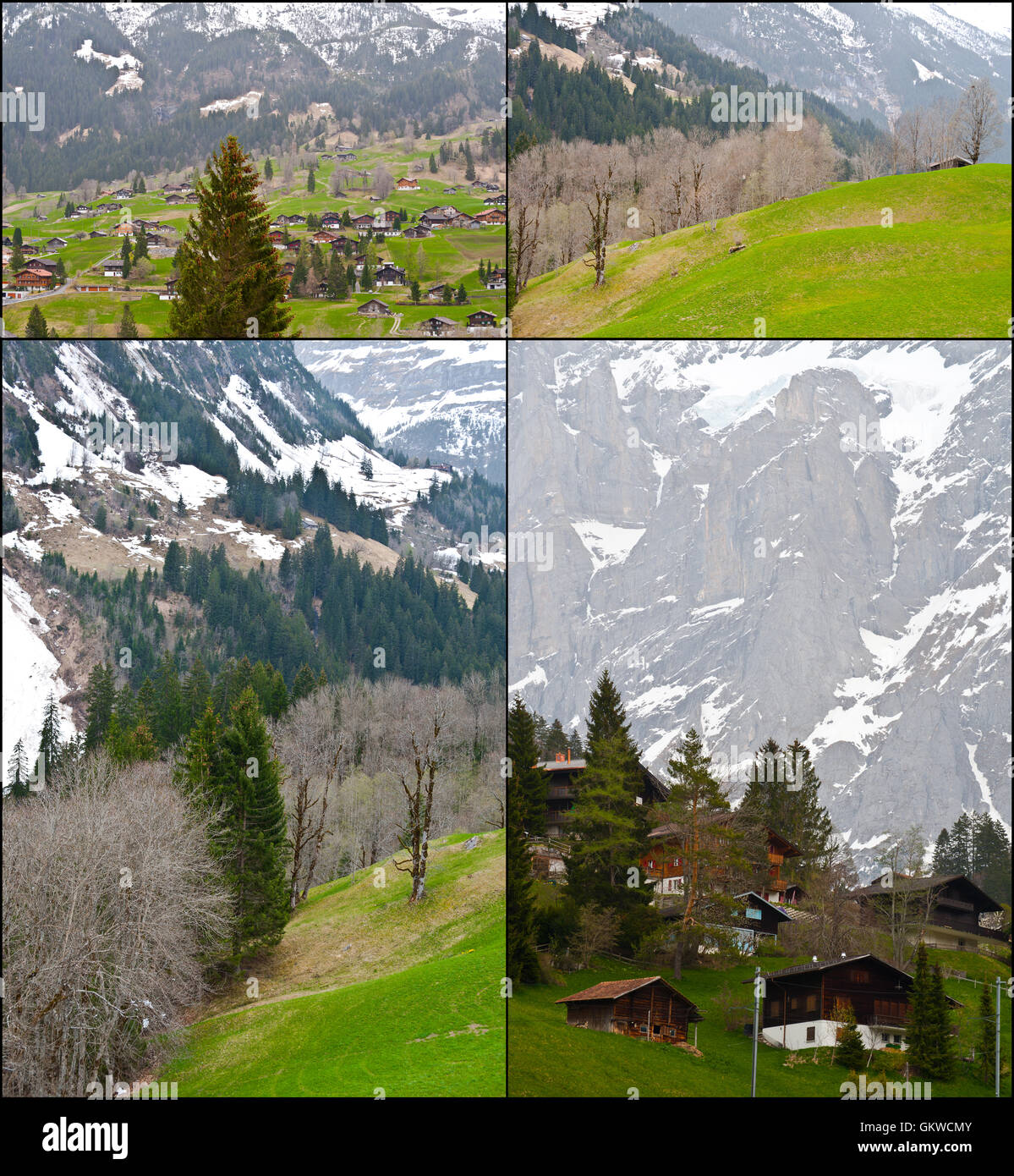 Village collage hi-res stock photography and images - Alamy