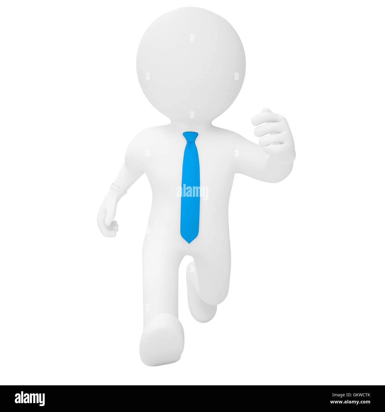 3D man running Stock Photo - Alamy