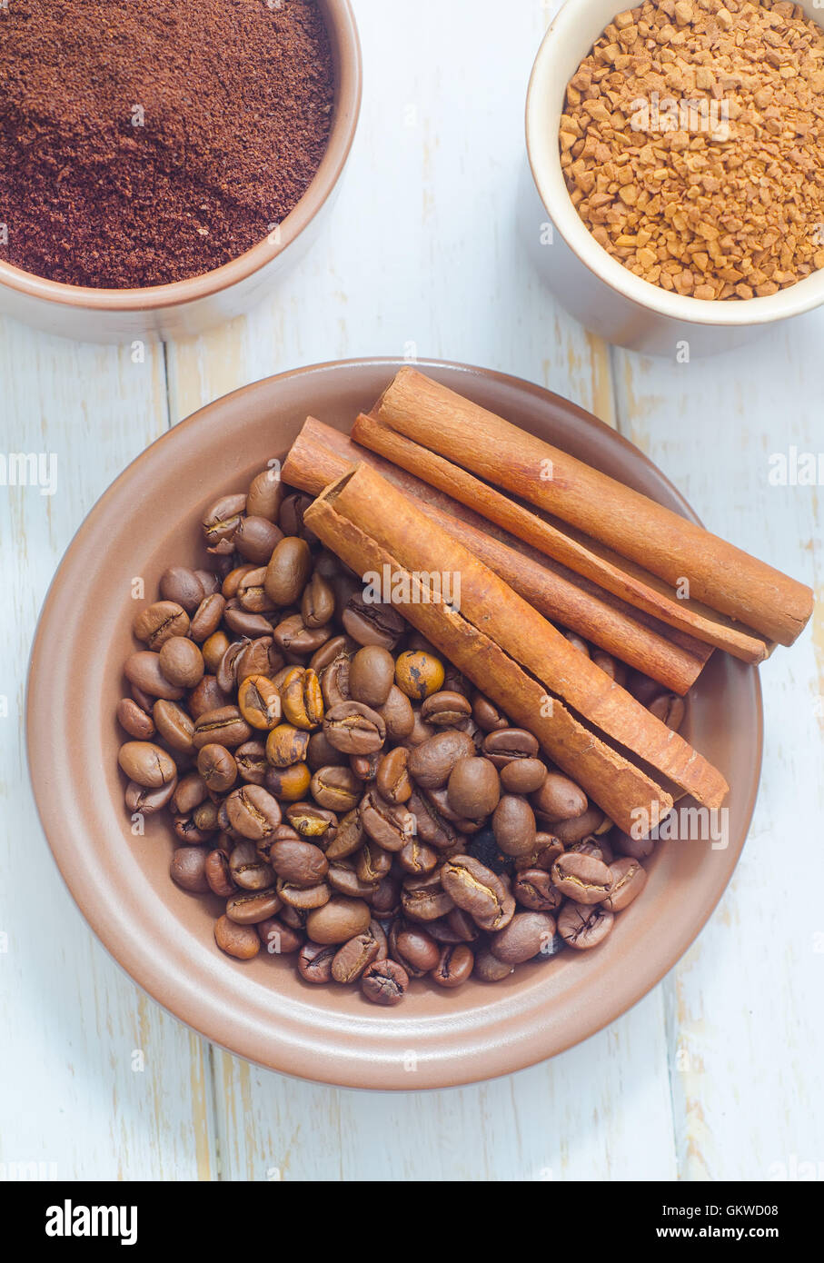 different kind of coffee Stock Photo - Alamy