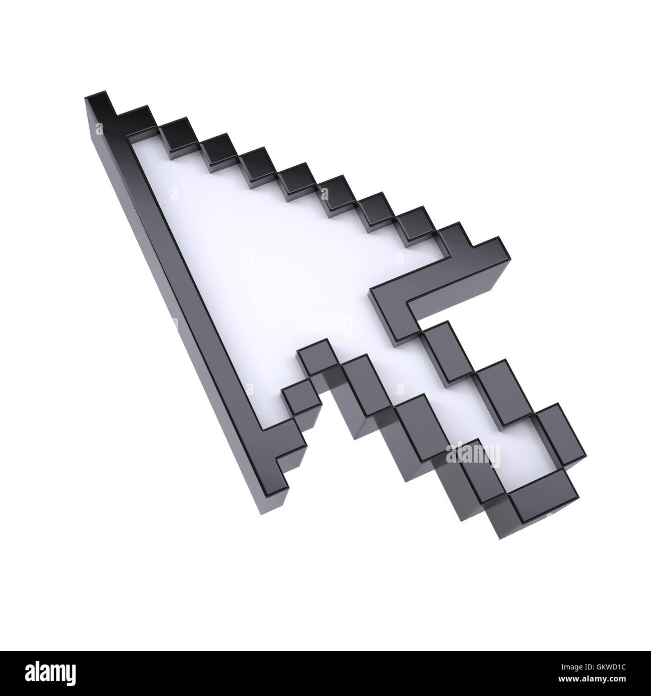 Digital pixels arrow hi-res stock photography and images - Alamy