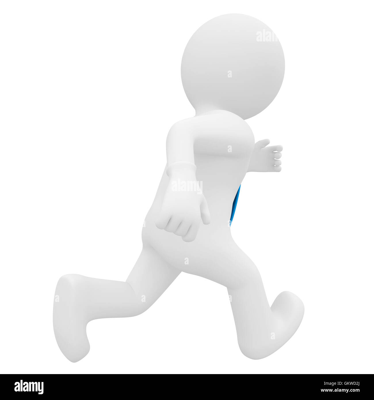 3D man running Stock Photo - Alamy