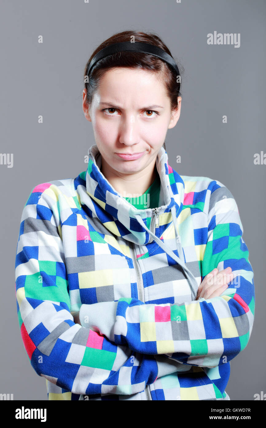 girl with expression Stock Photo - Alamy