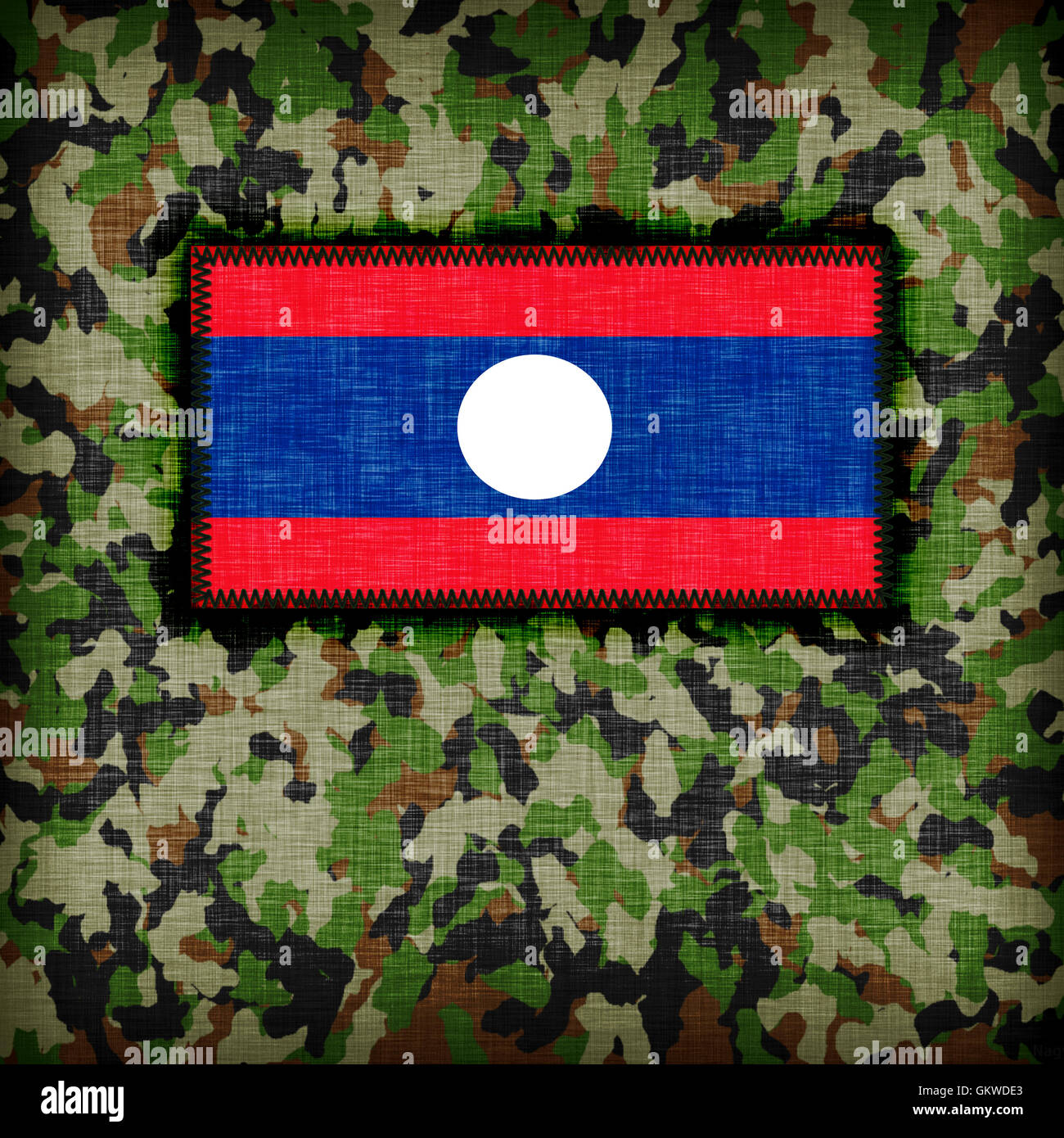 Amy camouflage uniform, Laos Stock Photo - Alamy