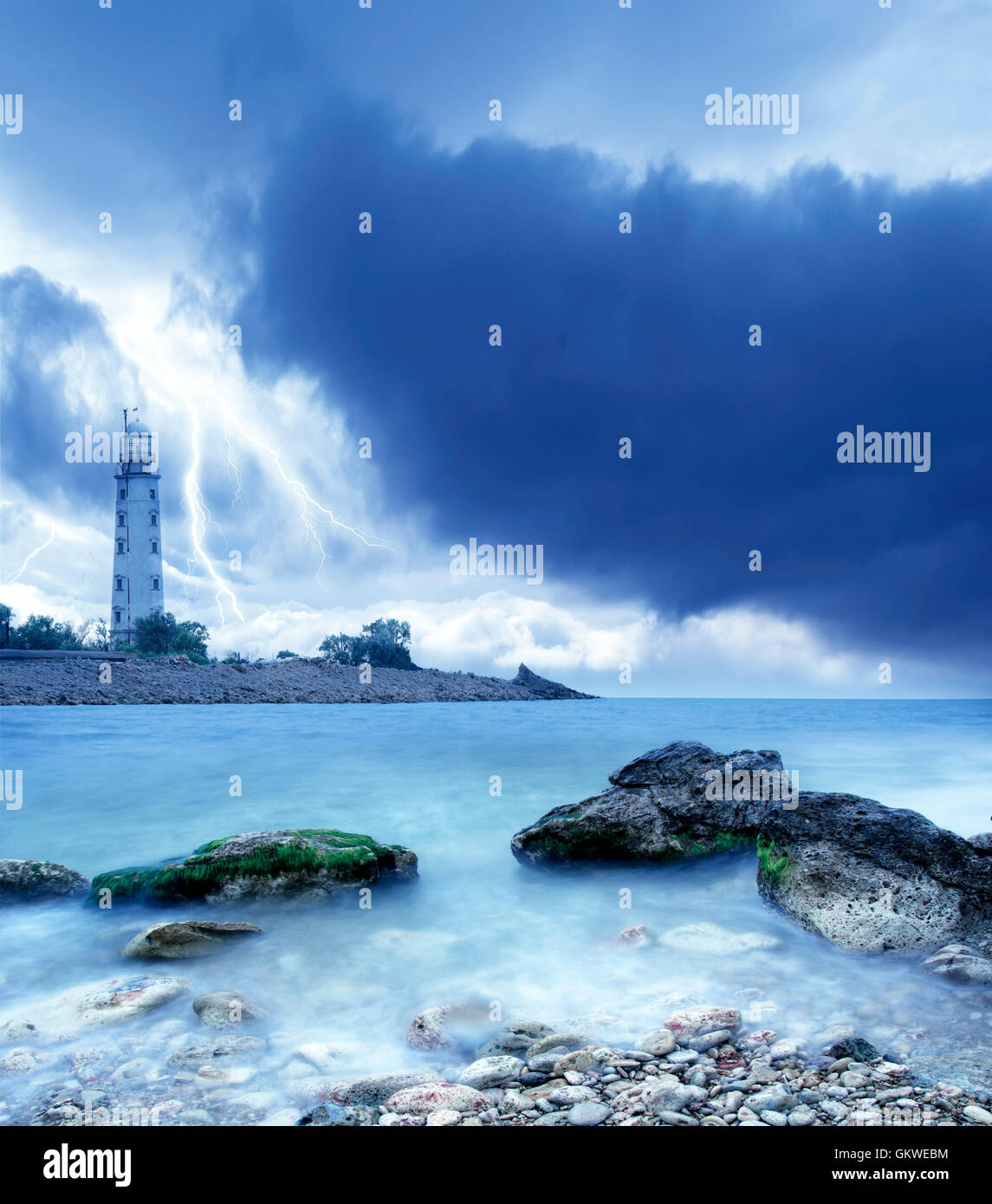 storm on the sea Stock Photo - Alamy