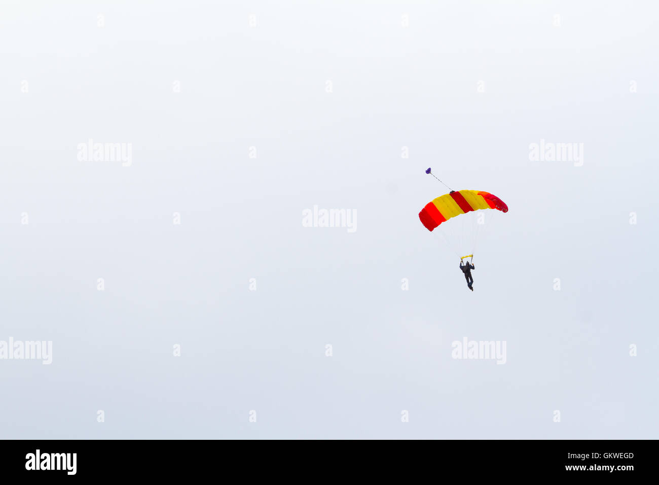 Skydiver Parachute Open Stock Photo - Alamy