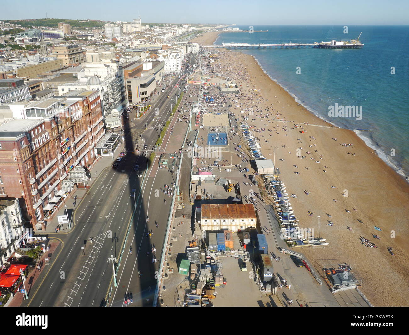 Aerial view brighton seafront hi-res stock photography and images - Alamy