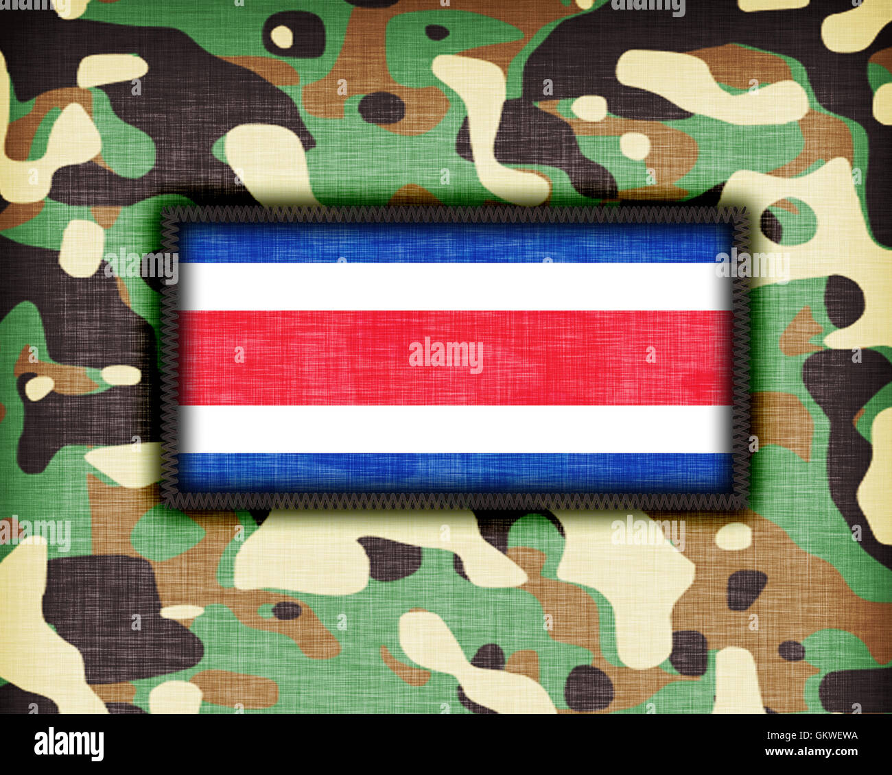 Amy camouflage uniform, Costa Rica Stock Photo - Alamy