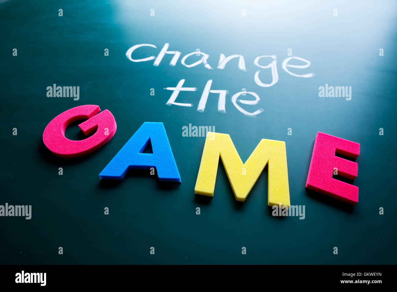 Change the game concept Stock Photo - Alamy