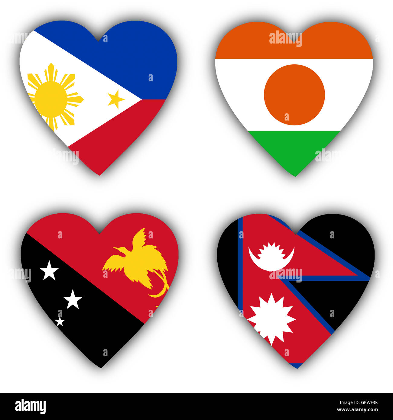 Flags papua new guinea Cut Out Stock Images & Pictures - Alamy