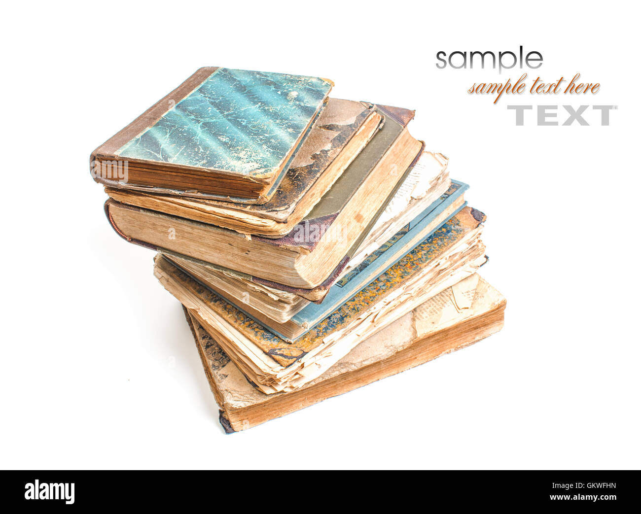 An old book with a crumpled sheet Stock Photo - Alamy