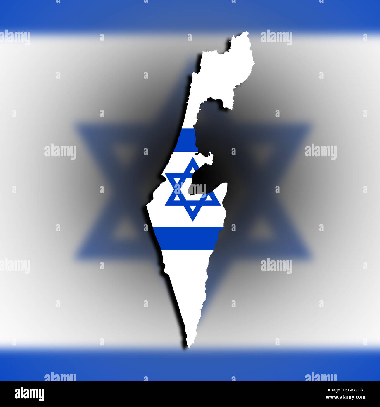 Israel map with the flag inside Stock Photo - Alamy