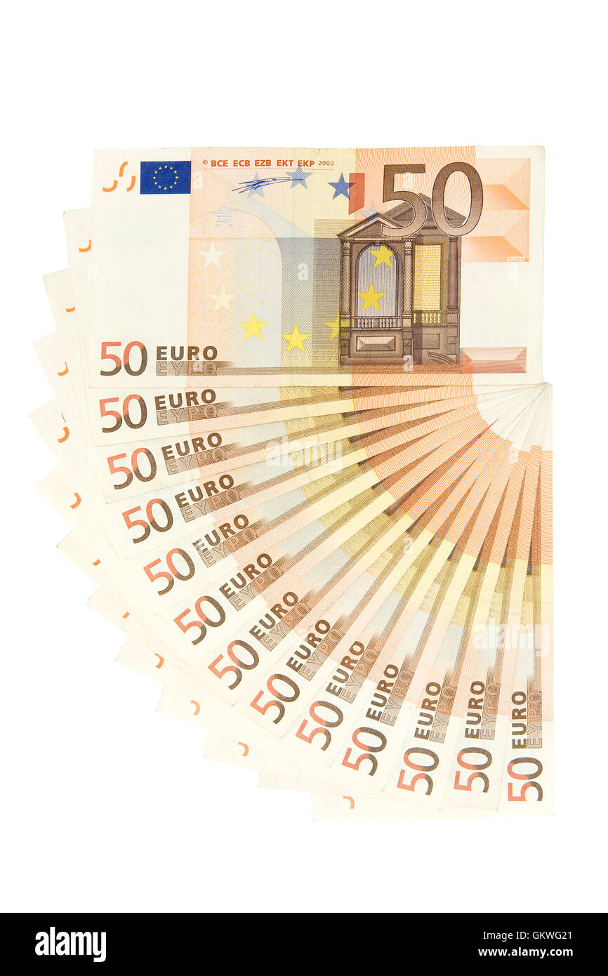 Fan euro money banknotes Cut Out Stock Images & Pictures - Alamy