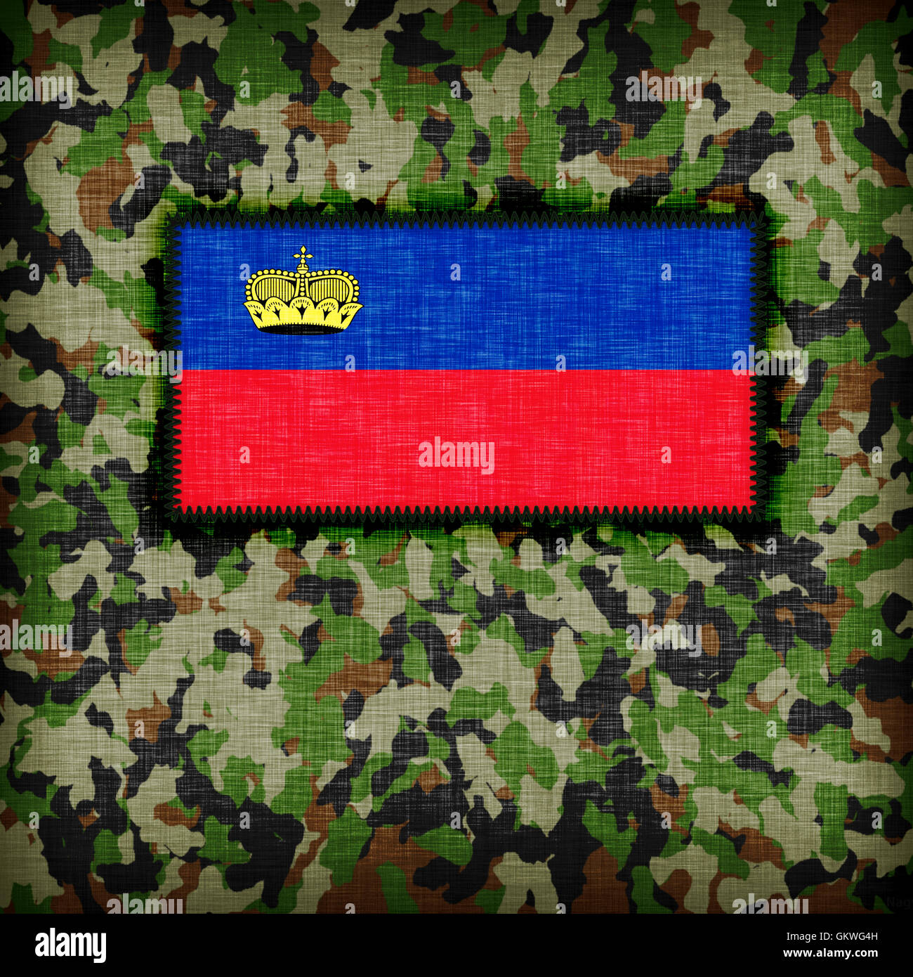 Amy camouflage uniform, Liechtenstein Stock Photo - Alamy