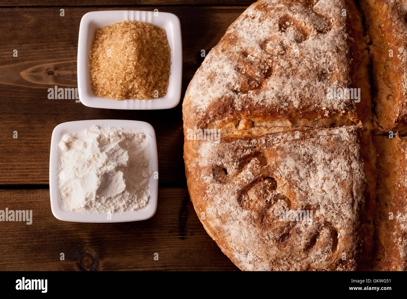 Fresh baked rustic bread Stock Photo - Alamy