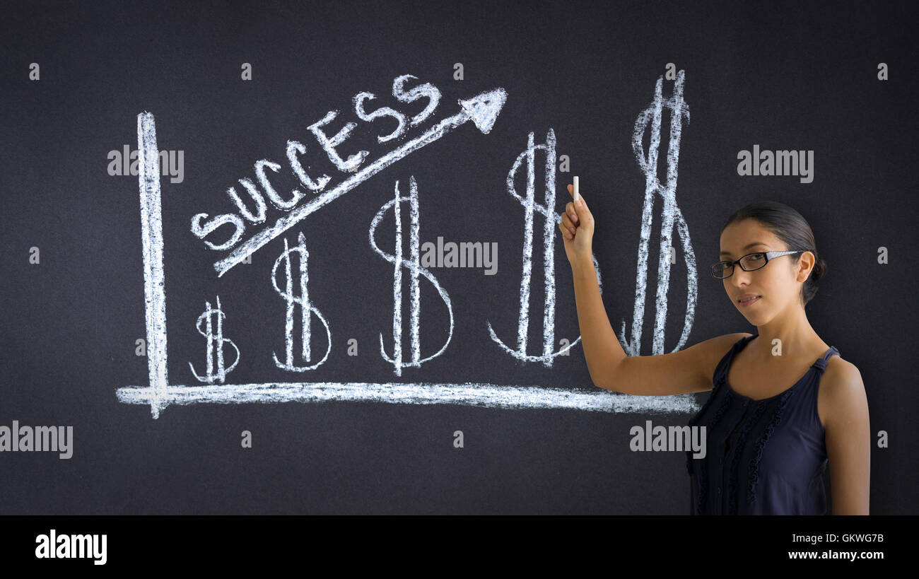 Success Money Graph Stock Photo - Alamy