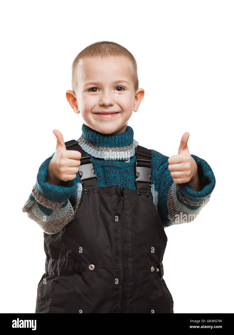 Child gesturing thumb up Stock Photo - Alamy