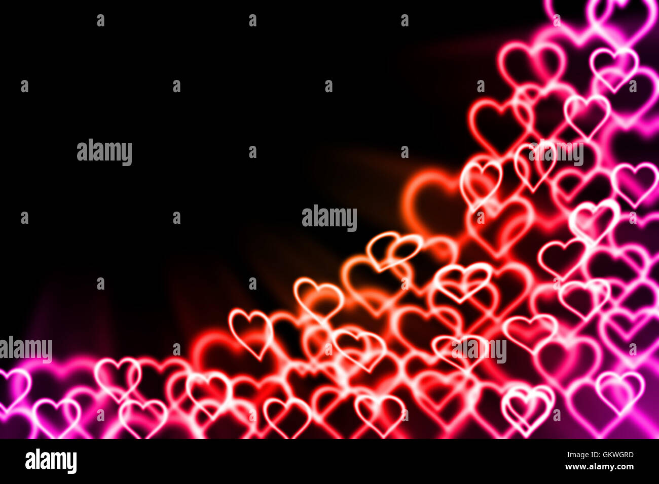 abstract background with light heart Stock Photo - Alamy