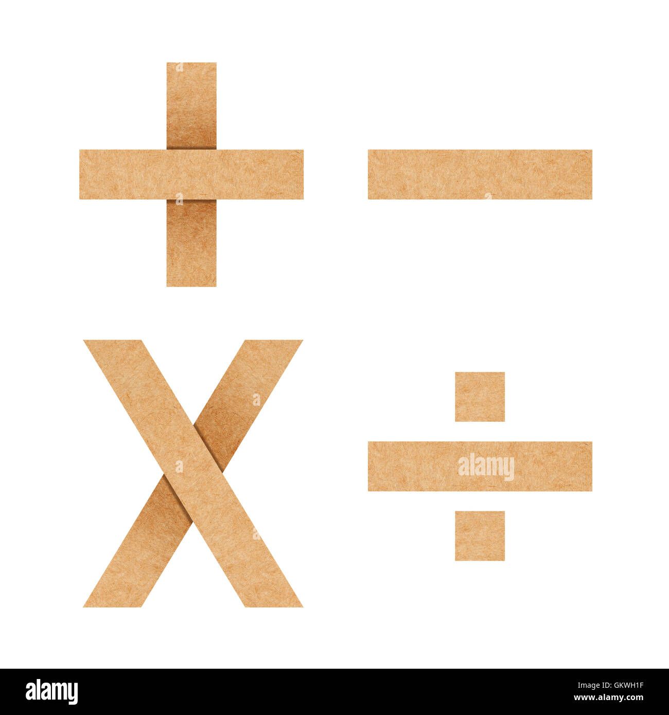 Origami alphabet letters from recycled paper with clippi Stock Photo ...