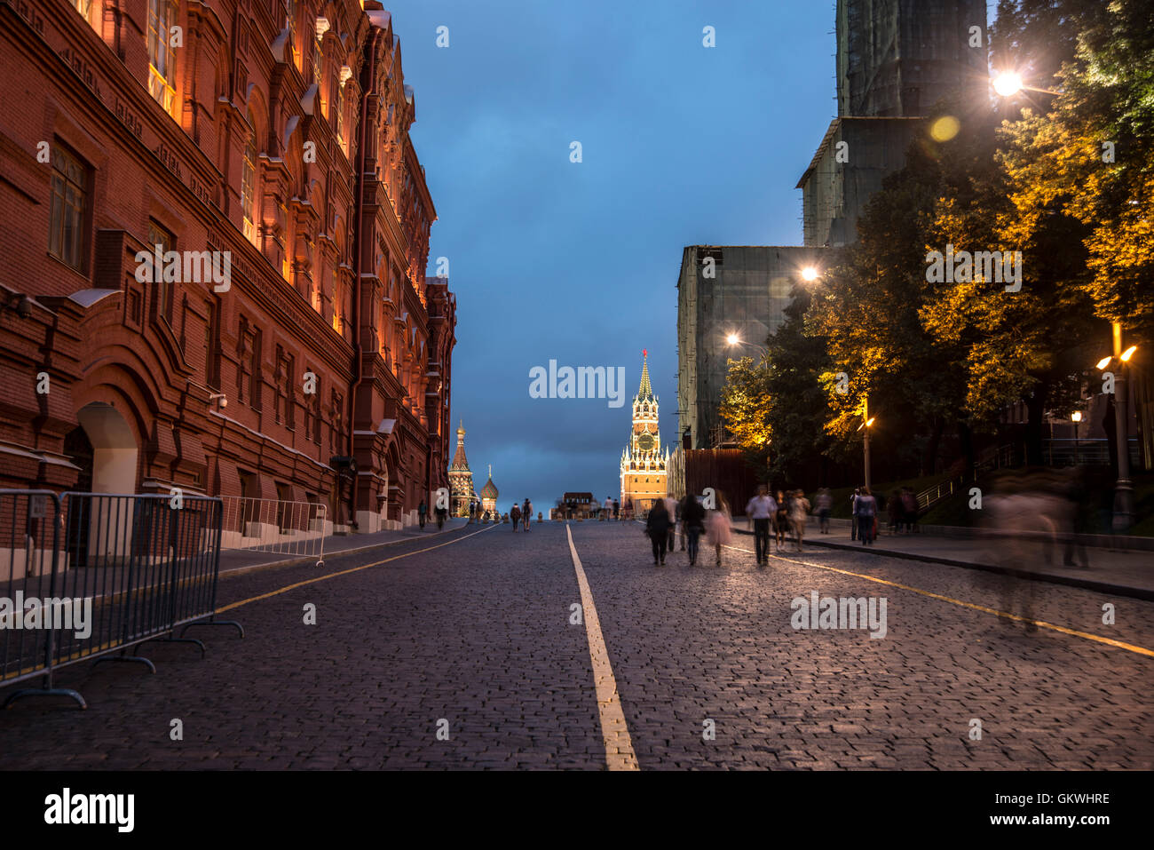 Red Square during sunset Stock Photo - Alamy
