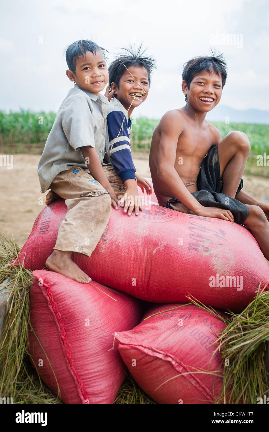 Three friendly boys Stock Photo - Alamy