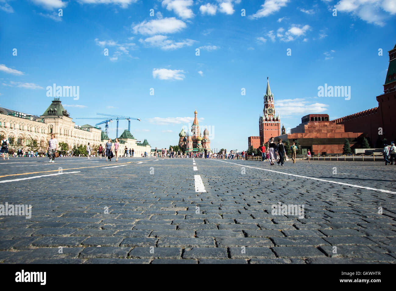 People walking on the Red Square in Moscow Stock Photo - Alamy