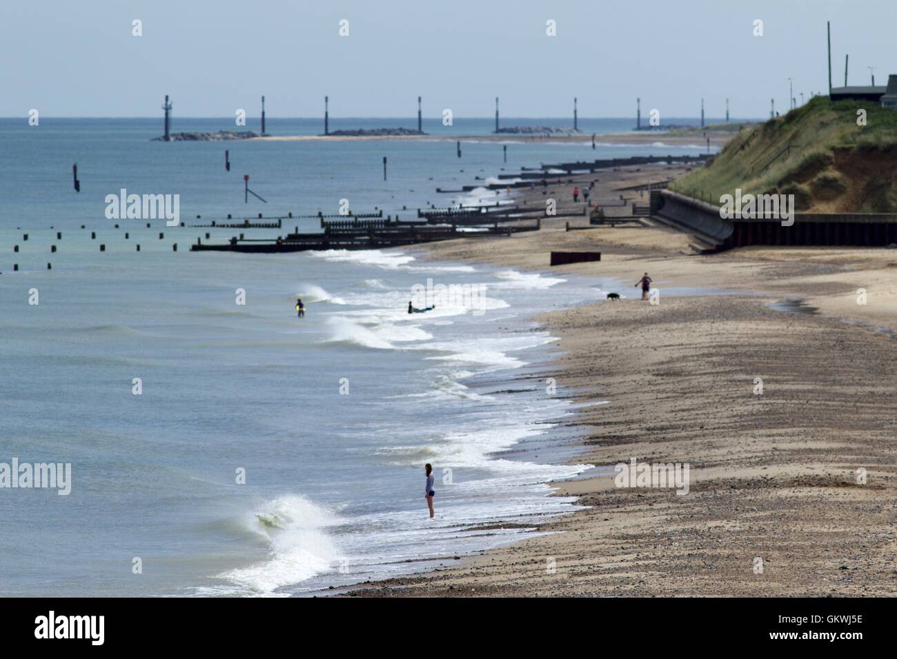 Happisburgh beach in Norfolk Stock Photo - Alamy