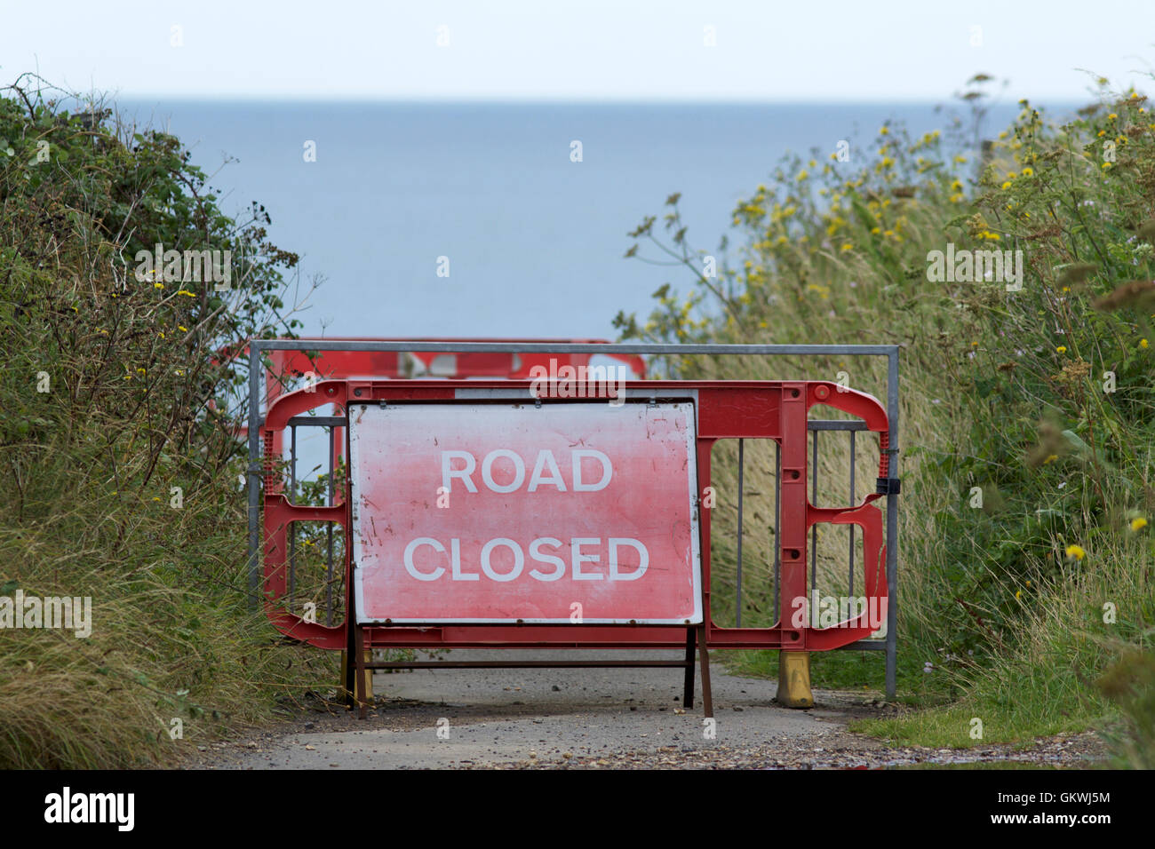 The cliff at Happisburgh which is under threat from coastal erosion ...