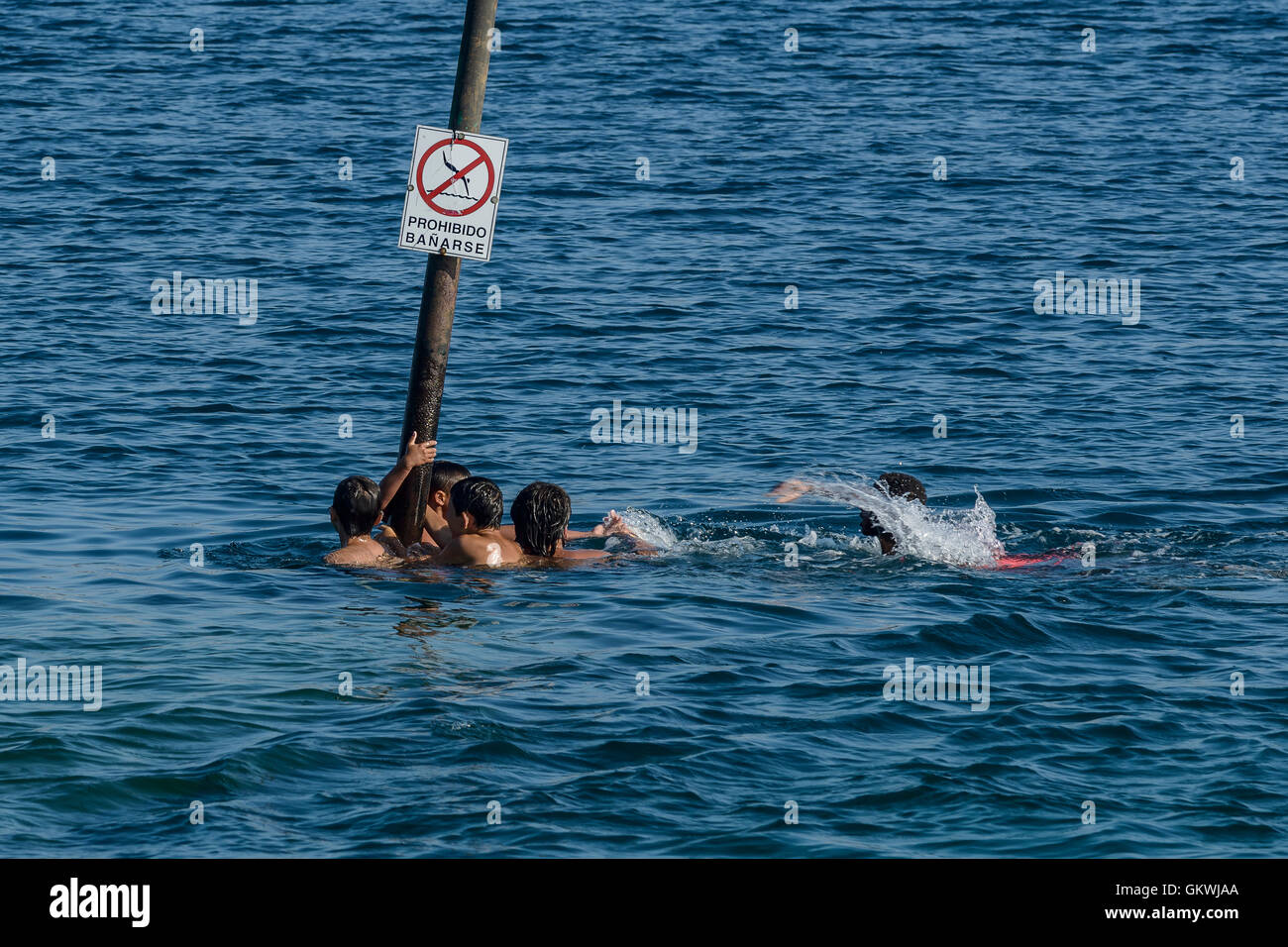 Forbidden bathing hi-res stock photography and images - Alamy