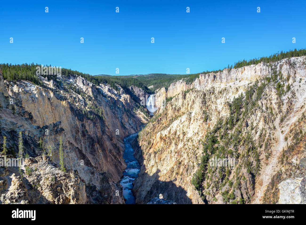 Yellowstone falls hi-res stock photography and images - Alamy