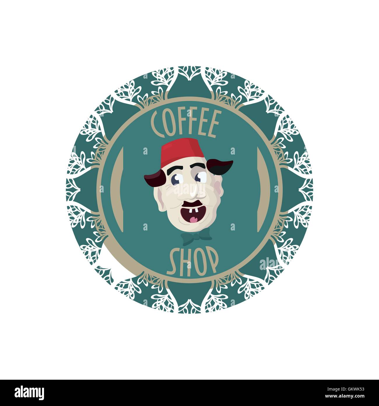 coffee shop sign or logo template Stock Vector Image & Art - Alamy