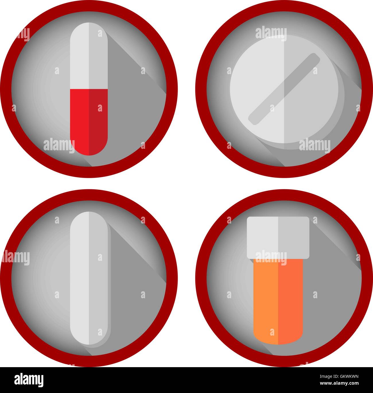 Medication Icons Set Stock Vector Image & Art - Alamy