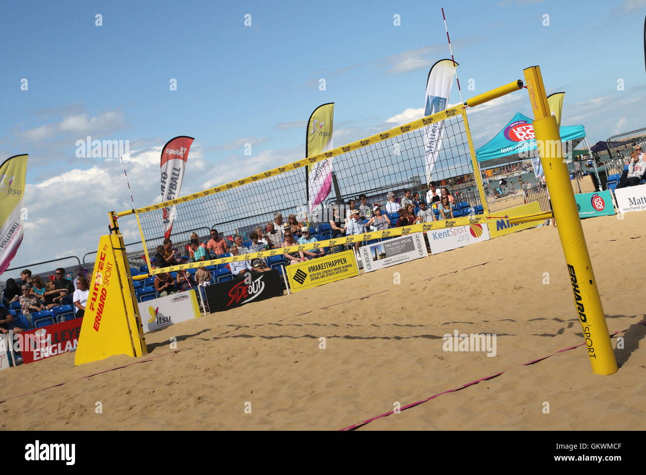 Spectators at the Finals - Volleyball England Beach Tour, 21st August ...