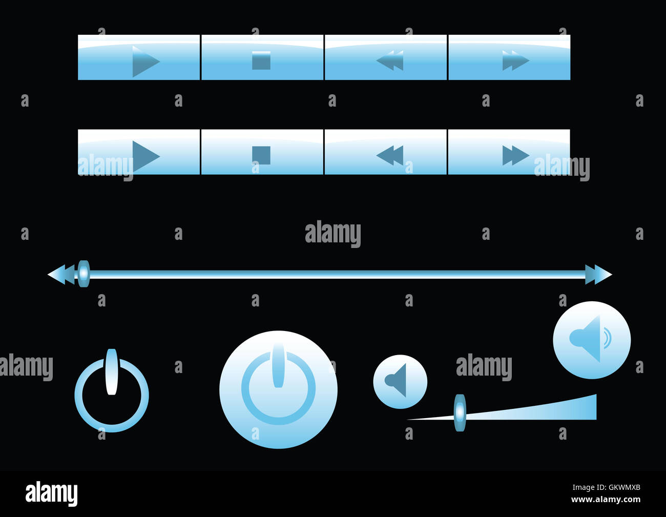 Web interface vector hi-res stock photography and images - Alamy