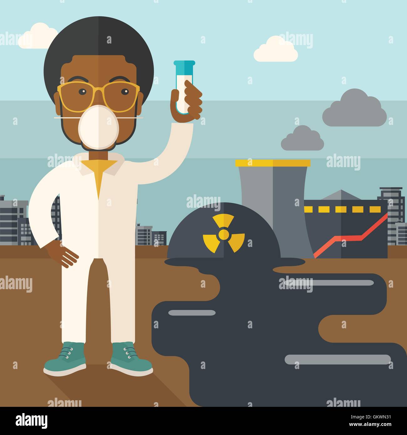 African scientist Stock Vector Images - Alamy