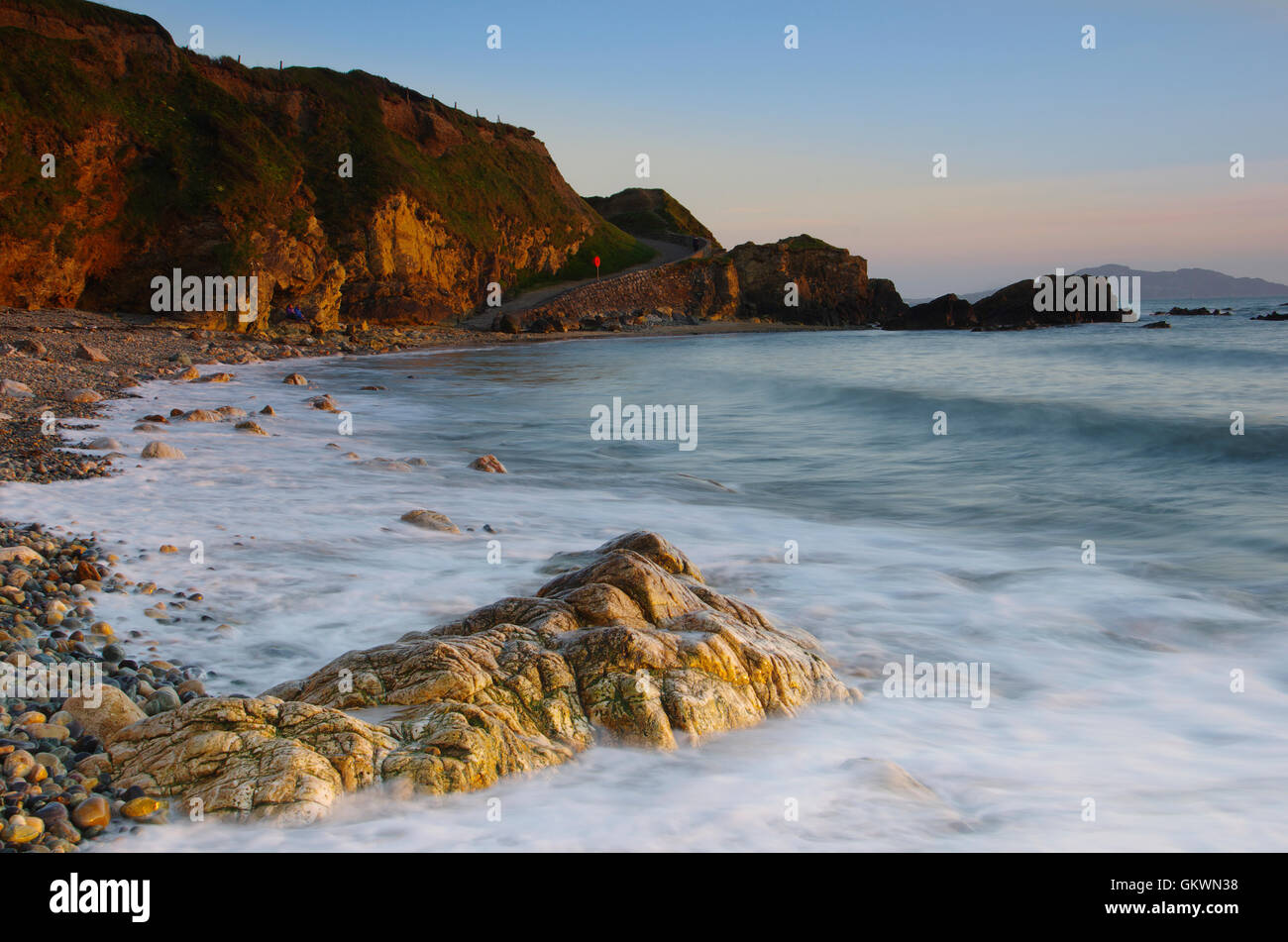 Church Bay at Sunset Stock Photo - Alamy