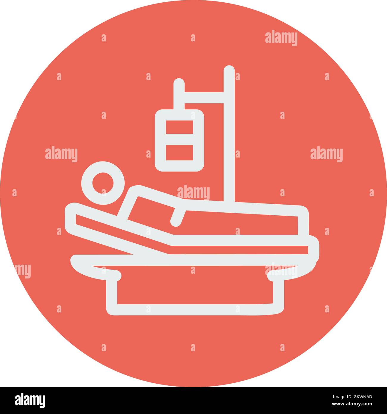 Patient hospital bed closeup Stock Vector Images - Alamy