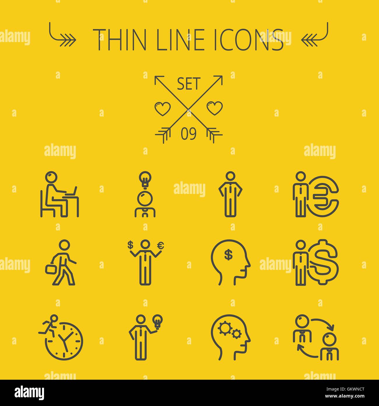 Table clock outline vector Stock Vector Images - Alamy