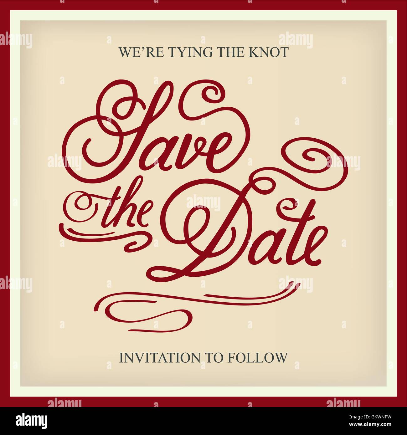 Save the Date Stock Vector Image & Art - Alamy