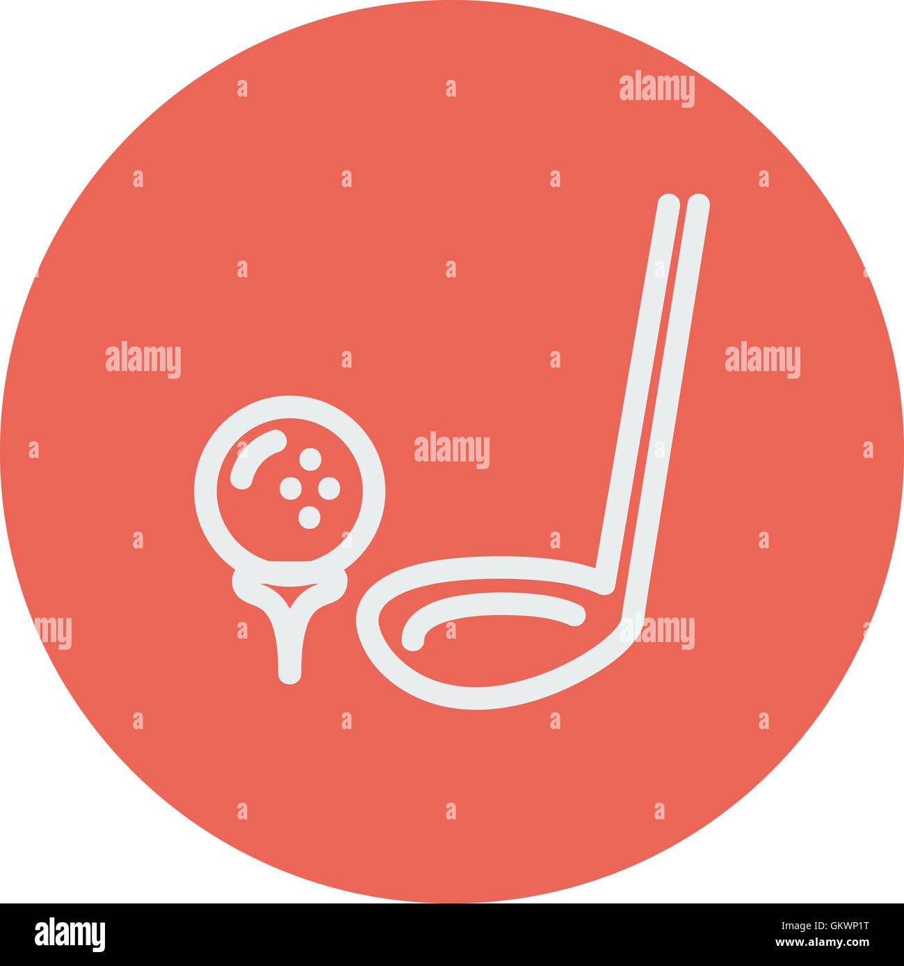 Golf ball hit club Stock Vector Images - Alamy