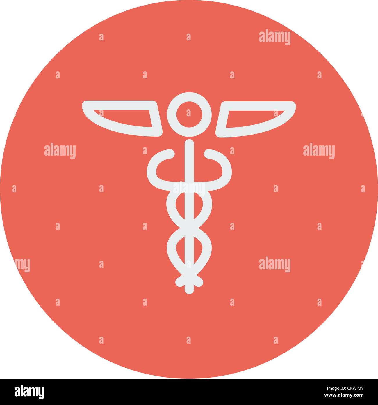 Medical caduceus symbol design Stock Vector Images - Alamy