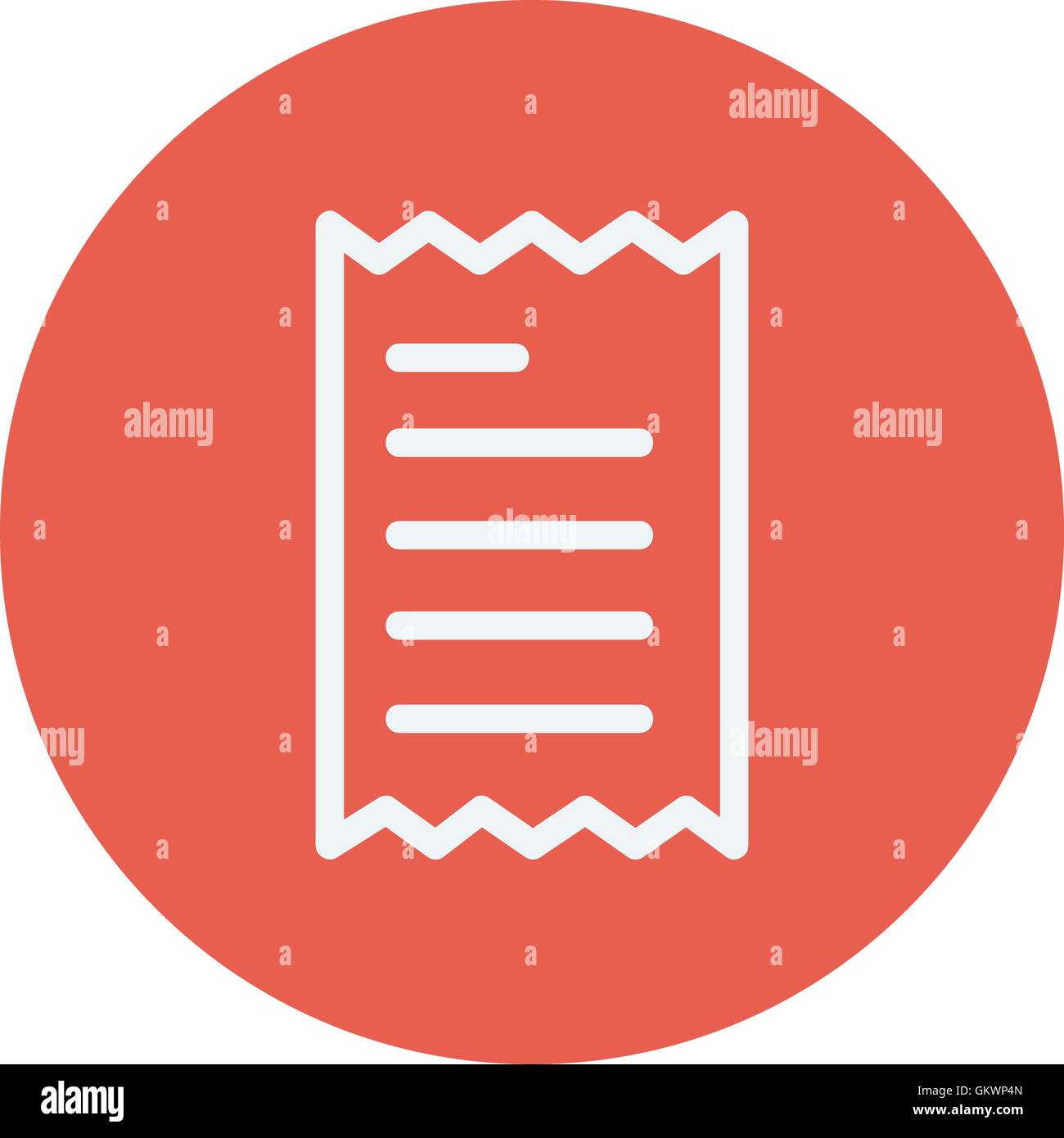 Invoice paper icon linear hi-res stock photography and images - Alamy