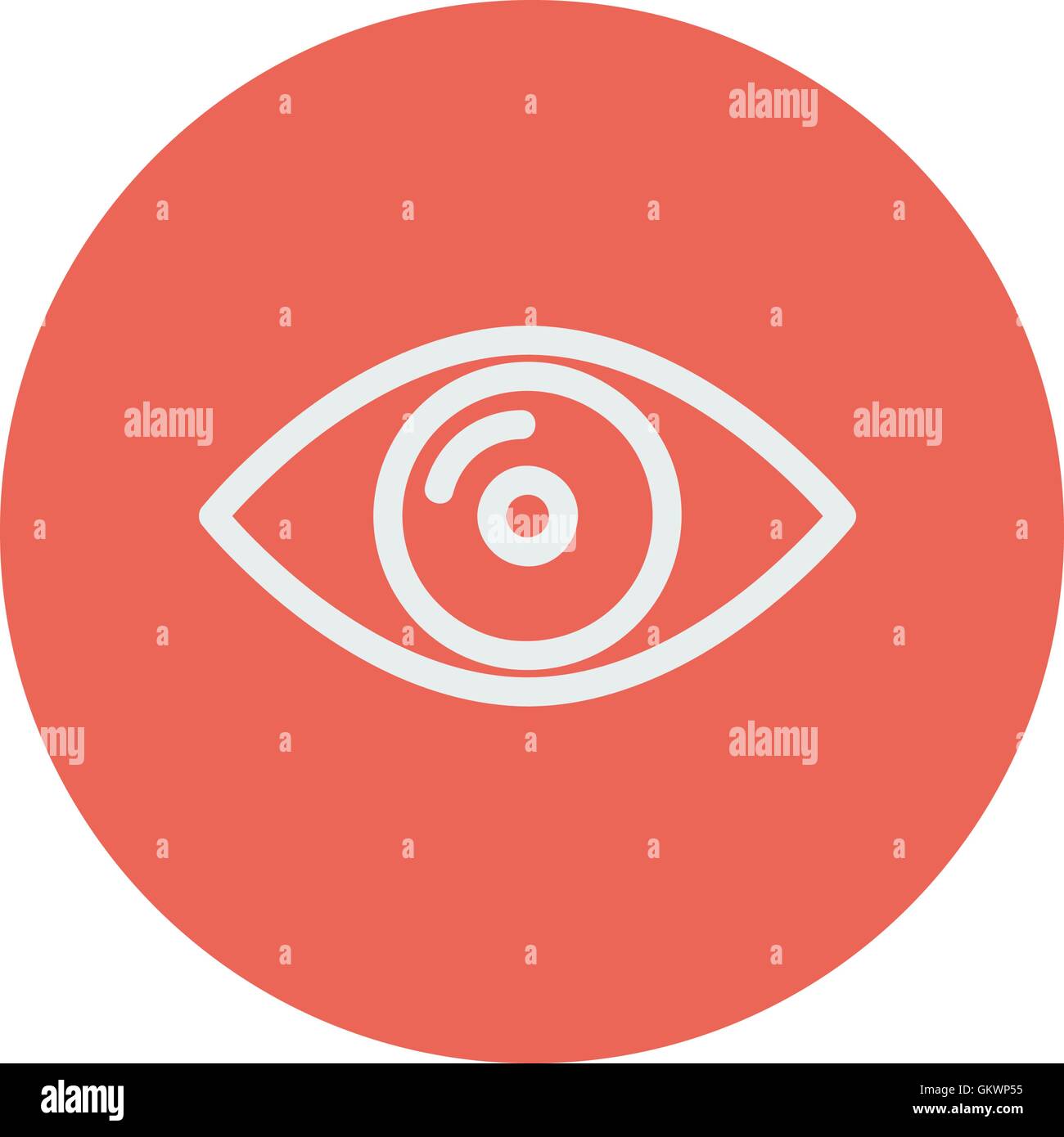 Eye icon linear vector Stock Vector Images - Alamy