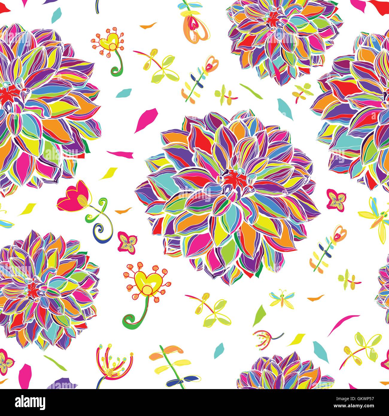 Flower decorative background Stock Vector Image & Art - Alamy