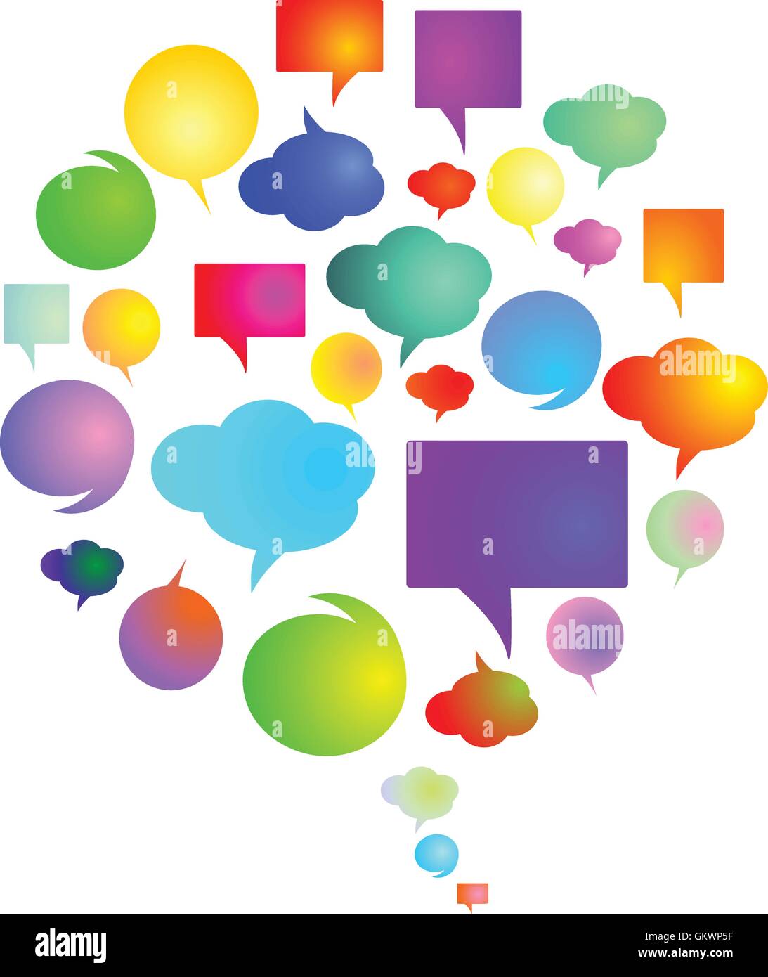 Set speech and thought bubbles Stock Vector Image & Art - Alamy