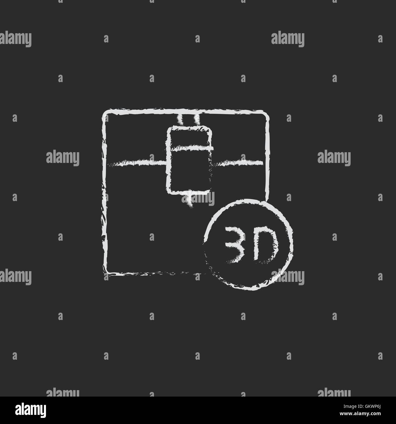 Innovation 3d printing icons Stock Vector Images - Alamy